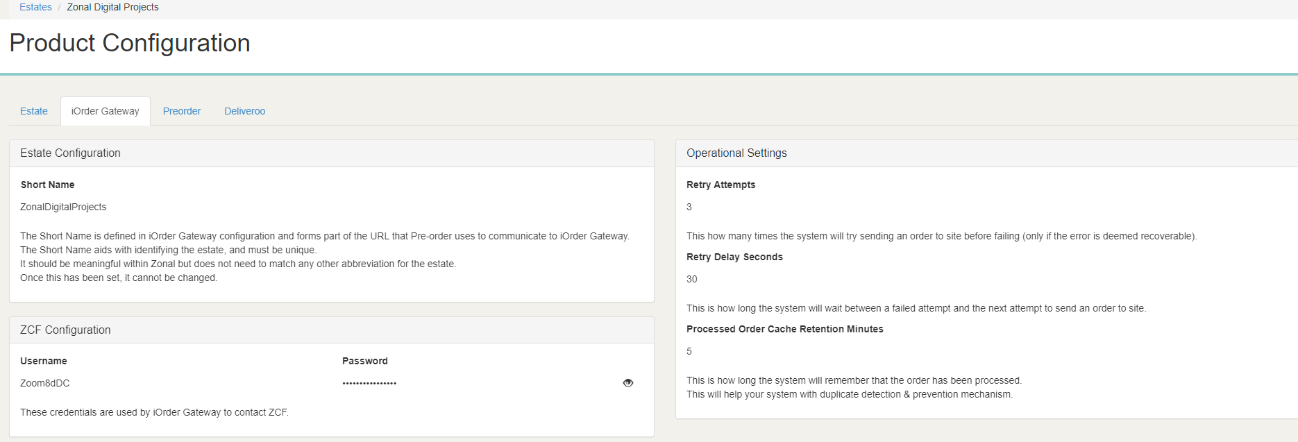 Launch Pad - How To Configure - Estate & iOrder Gateway Configuration