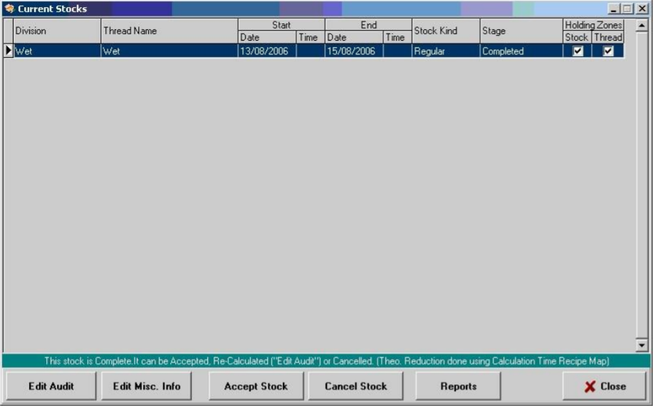 Aztec How To - Stocks - Entering a Stock with Zones